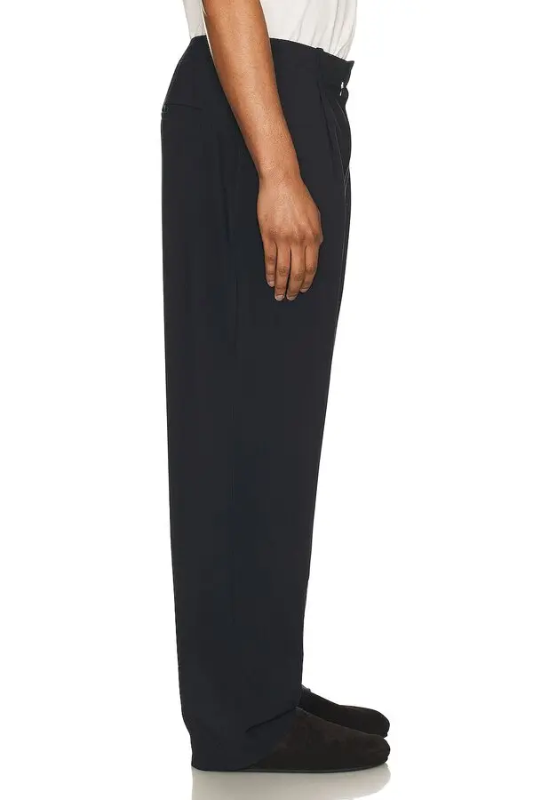 The Row Keenan Pant In Dark Navy - 40% Off | Editorialist